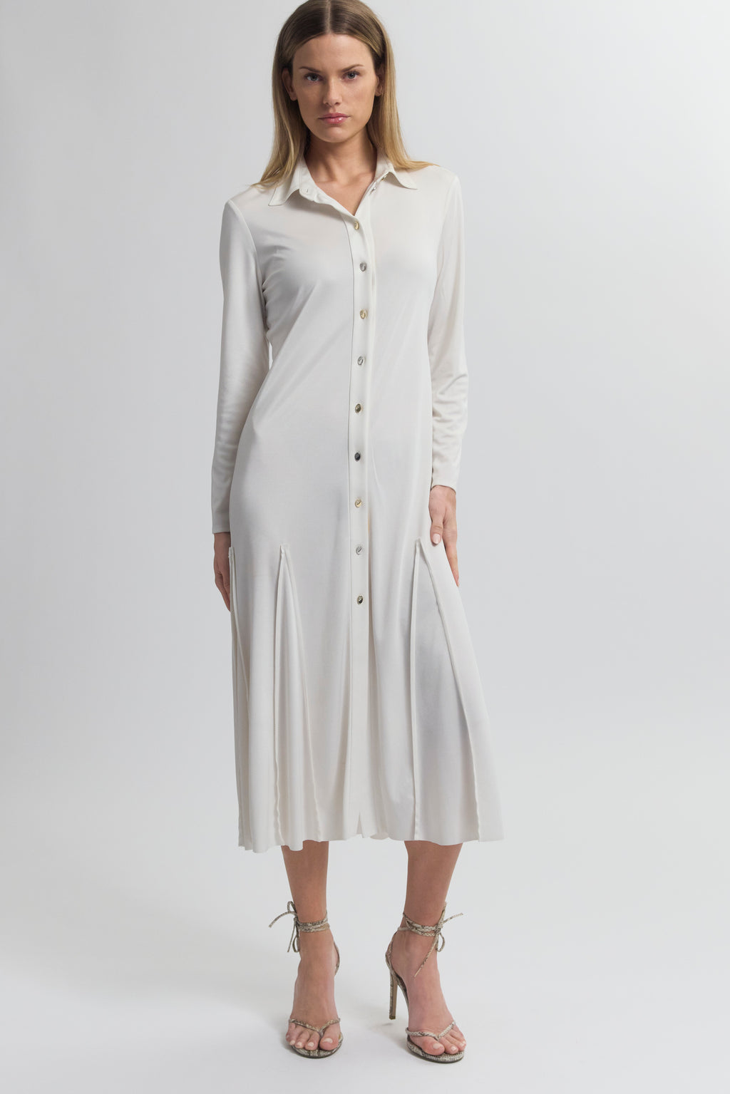 Godet Shirt Dress - ARIAS New York